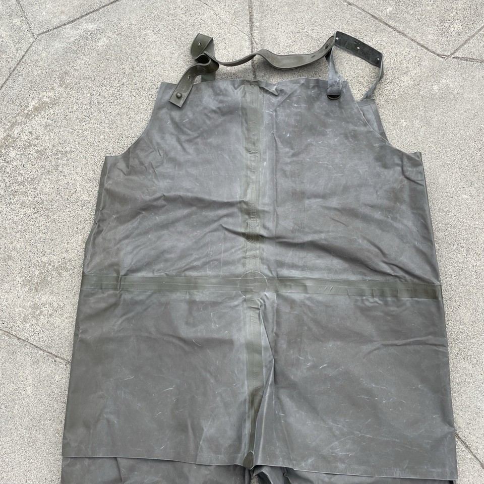 ZODIAK NBC RUBBER SUIT BIB & JACKET GERMAN HEAVY DUTY HAZMAT ZODIAC ...