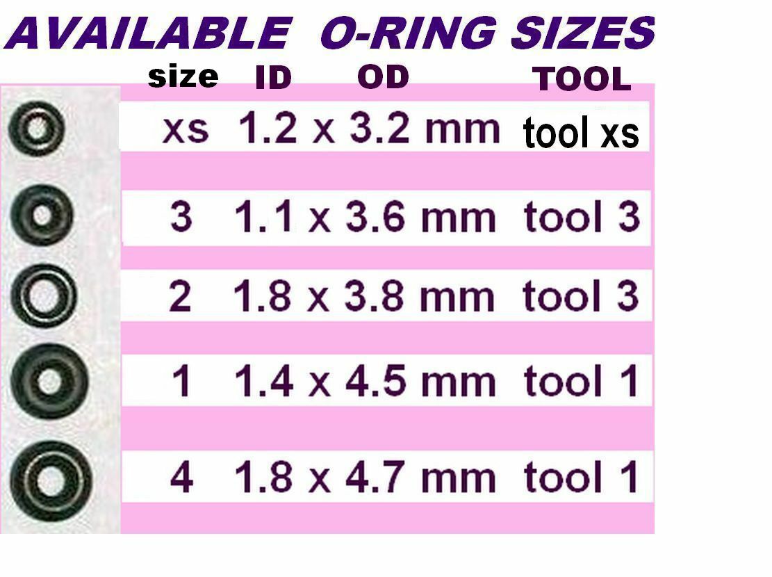 12 + 2* rubber O-RINGS size 1 - for mini dental implants comp. 0550 a.m ...