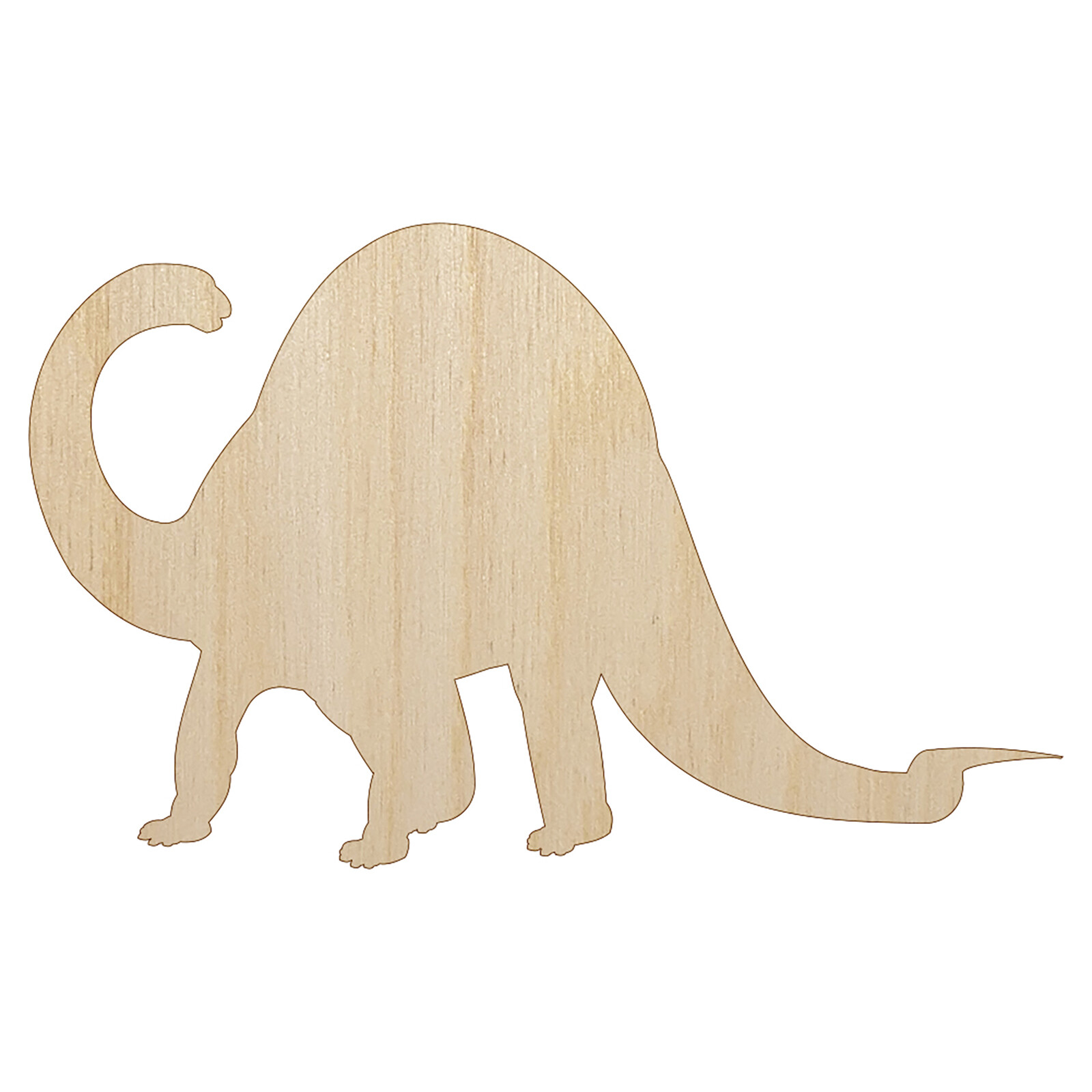Brontosaurus Dinosaur Solid Unfinished Wood Shape Cutout for DIY Craft ...