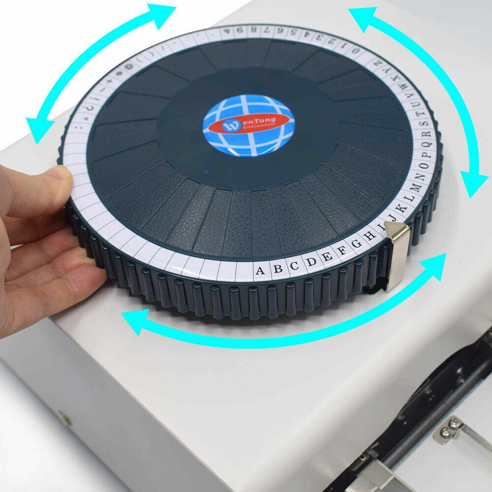 52 Characters Steel Metal Dog Tag ID Card Military Embosser DIY ...