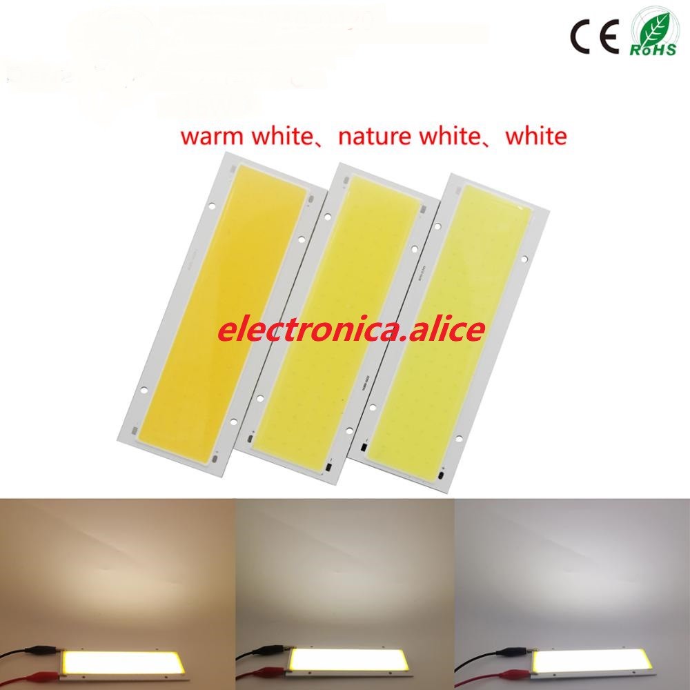 High Power LED COB Strip Car Light Source 12V DC 20W Natural Warm White ...