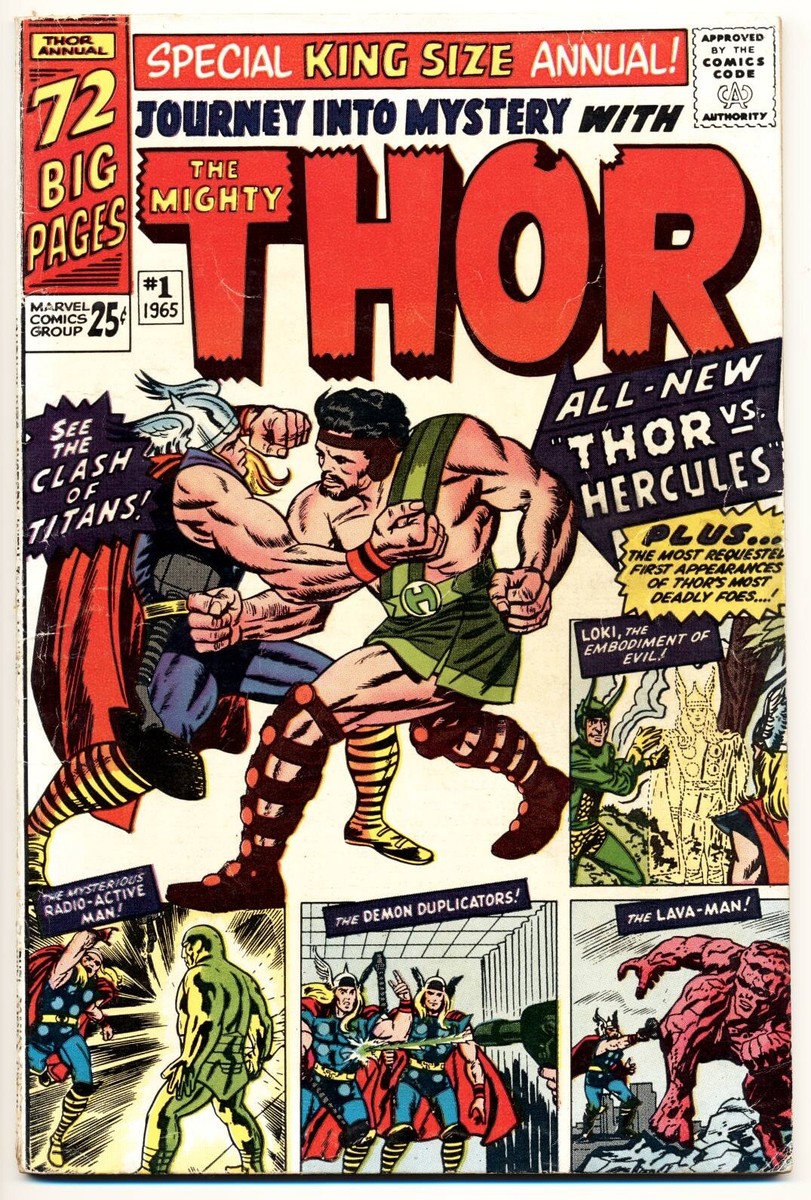 First Thor Comic Book Ever Made Thor (1962 Marvel 1st Series Journey