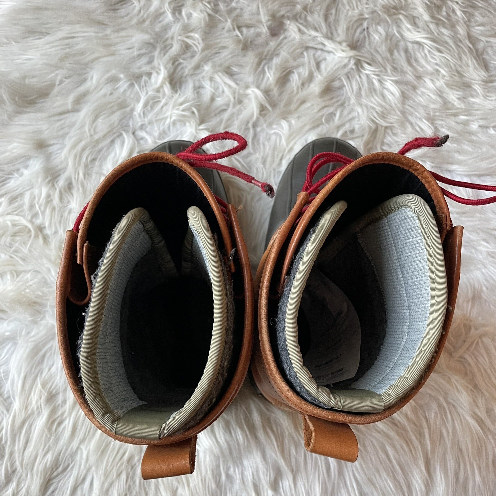 VTG LL Bean Duck Insulated Maine Pac Boots Mens 8.5-9 Womens 10-10.5 ...