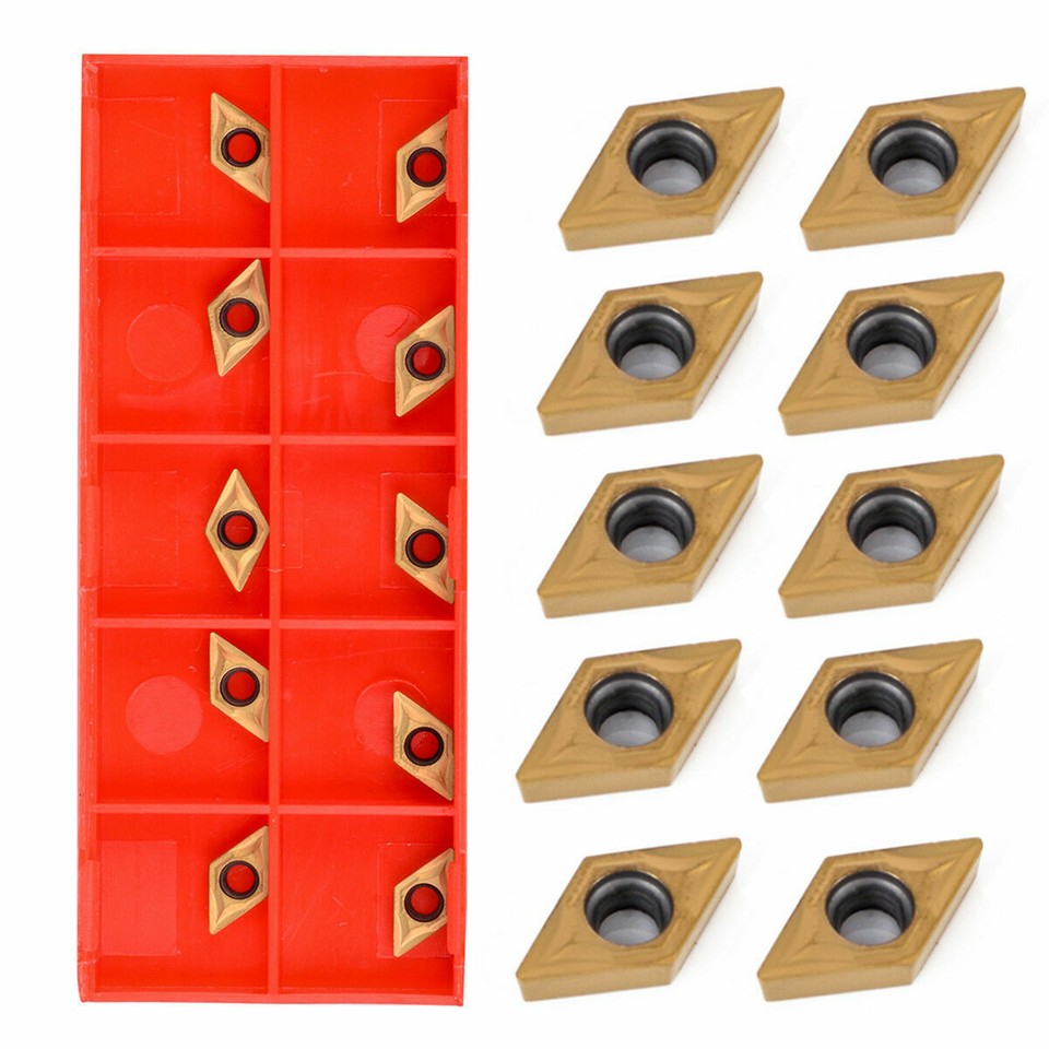 48 Types CNC Carbide Inserts Tips, 10pcs Indexable Lathe Turning Cutter ...