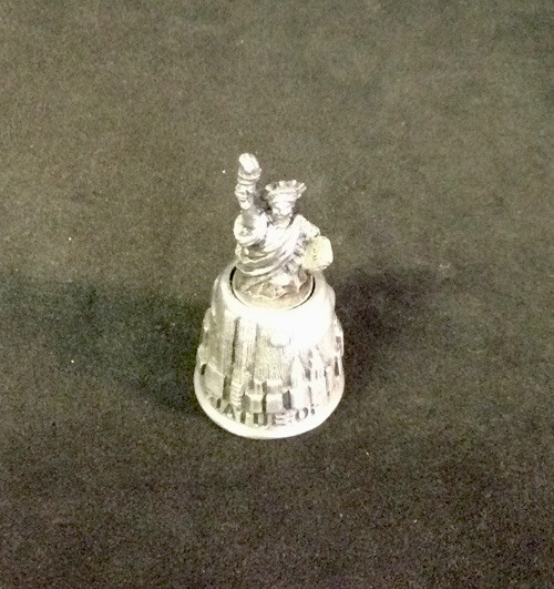 Pewter Thimble New York City Skyline, Statue Of Liberty, Model Top ...