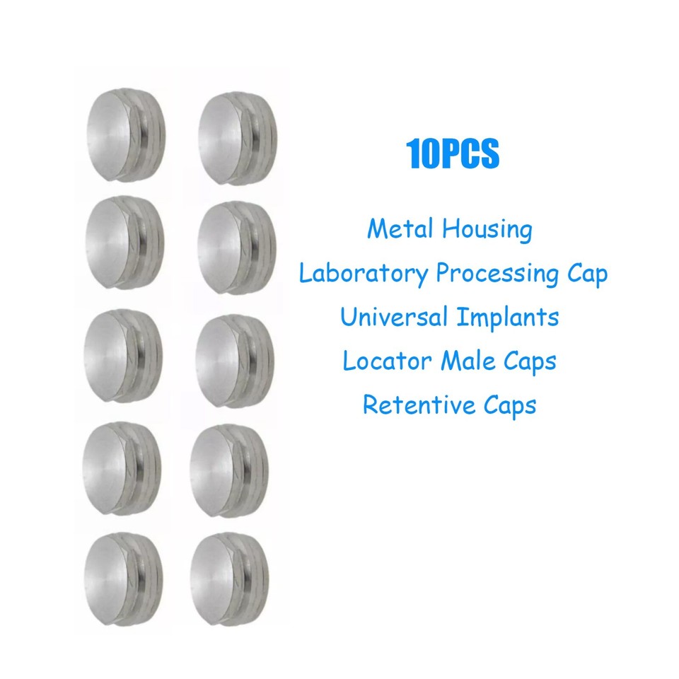 10Pcs Overdenture Dental Locator Abutments Retention Caps For Implant ...
