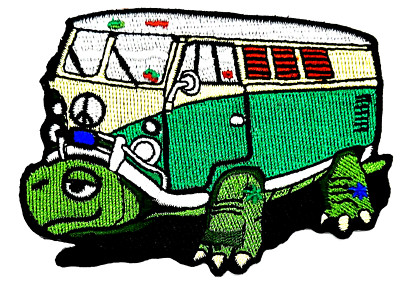 Grateful Dead Turtle Bus Embroidered Rock Iron on Patch Applique | eBay