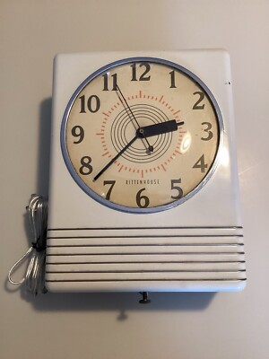 Unique Mid century Rittenhouse Electric Clock W Doorbell Works | eBay