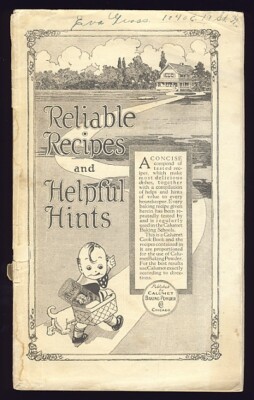 1921 CALUMET BAKING POWDER Recipes BREAD Pancakes DONUTS Cakes COOKIES ...