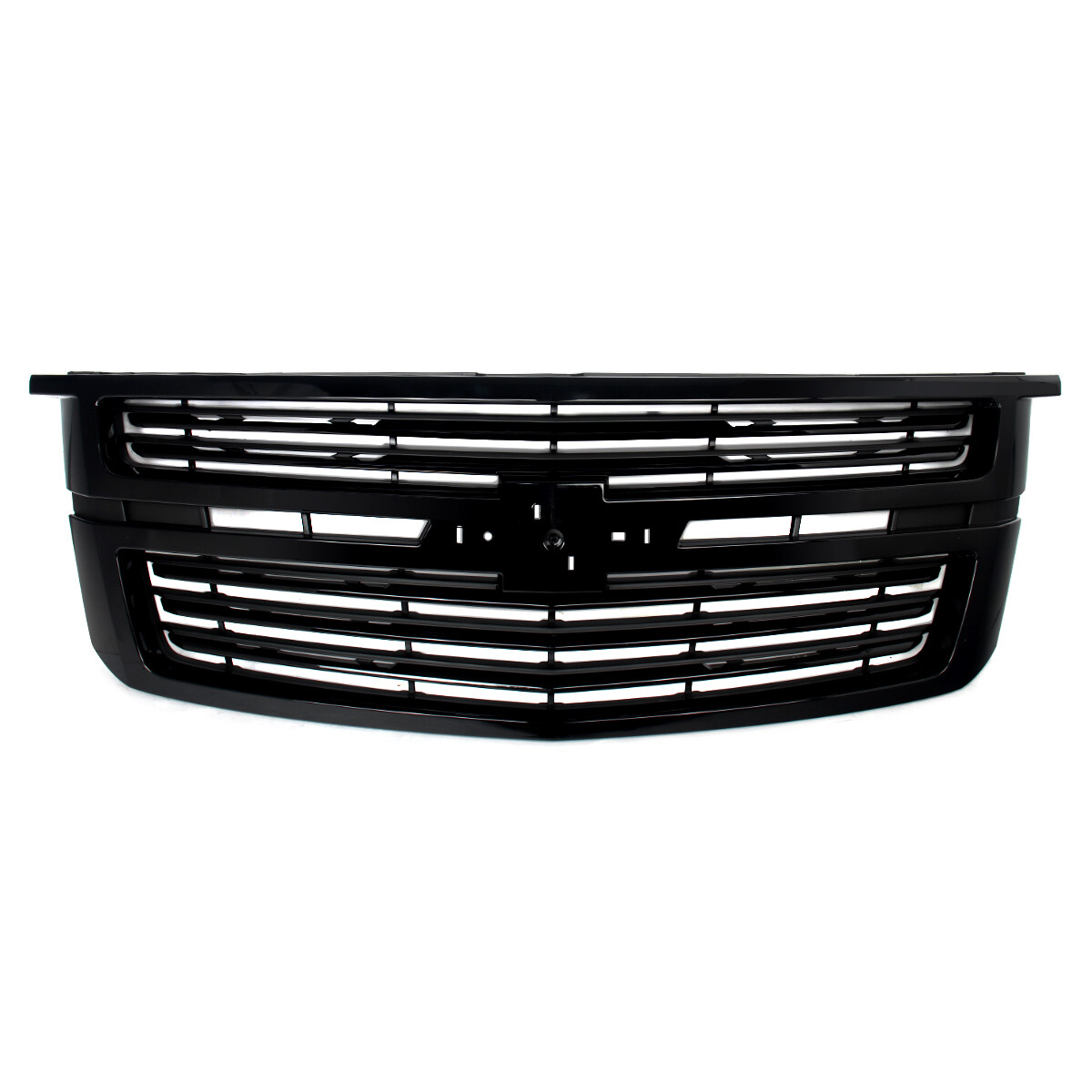 For 2015-2020 Chevy Tahoe/Suburban LTZ Front Upper Grille Gloss Black # ...