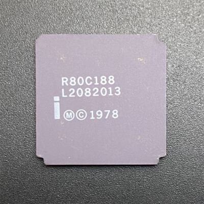 Intel R80C188 CPU Ceramic LCC68 8MHz CMOS 186 16Bit x86 Processor ...