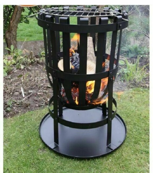 Blooma Large Cast Iron Ulong Fire Pit with Log Store for sale online | eBay