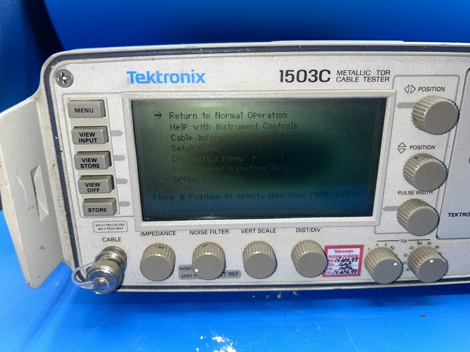 TEKTRONIX 1503C METALLIC TDR CABLE TESTER "DARK SPOT ON SCREEN" | eBay