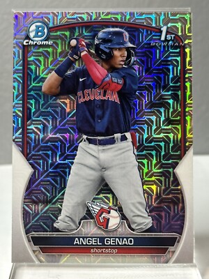2023 Bowman Angel Genao #BCP-140 1st Bowman Chrome Mojo Refractor ...