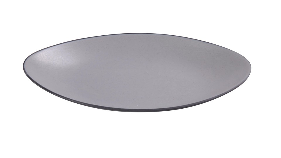 Yanco China BM-211 Birmingham Two-Tone Melamine 11.5" x 7" Oval Plate ...