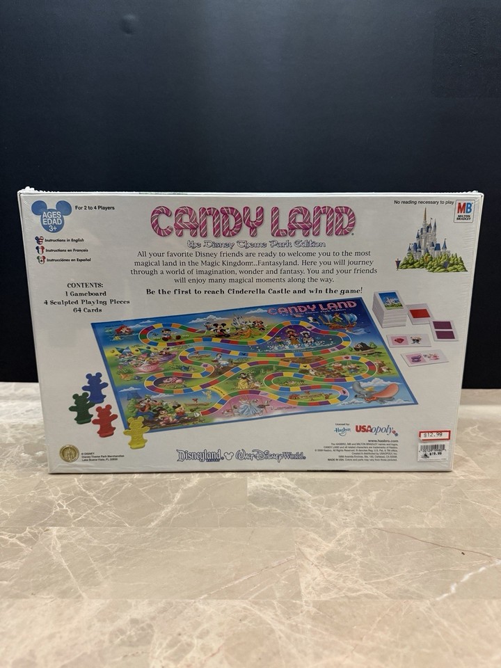 New Candyland Disney Theme Park Edition Board Game Disneyland 2009 ...