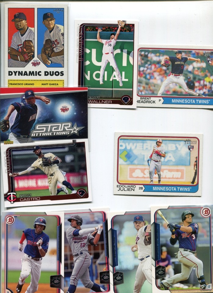 MINNESOTA TWINS OLD AND NEW 32 DIFFERENT MLB BASEBALL CARD LOT | eBay