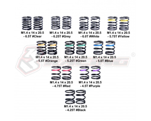 3RACING SAK-A538 Spring Set M1.4 x 14 x 20.5 1/10 Sakura Advance 20M M4 ...