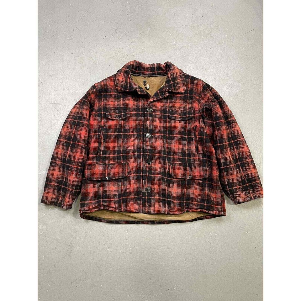 Vintage 60s Johnson woolen mills wool hunting jacket XL | eBay