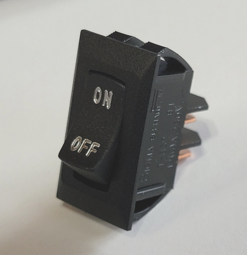Sigma Black On/Off Rocker Switch w/ Text T-85 B1 16A 125V Sustained RV ...