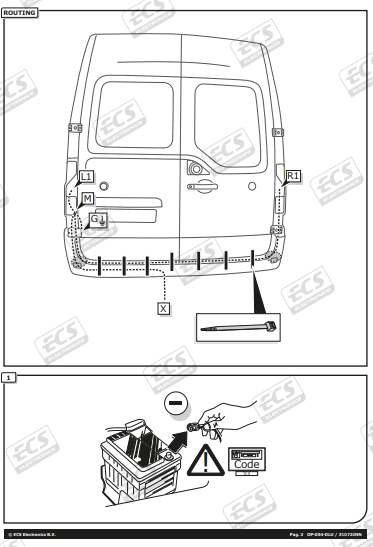 Renault Master Tow Bar Wiring 2010 to 2024 -No Prep - 13 Pin DEDICATED ...