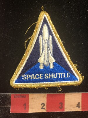 Vintage Gold Trimmed Triangle NASA SPACE SHUTTLE Patch 91YH | eBay