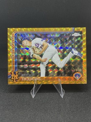 2025 Topps Chrome Update Tyler Rogers Gold Geometric Ref /50 | eBay