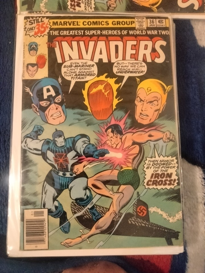 Vintage Lot of 12 Issues of The Invaders Marvel Comics | eBay