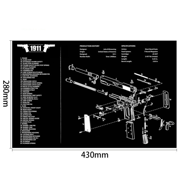 For Glock AR Gun Bench Mat Cleaning Mat Armorers Bench Mat Gaming Mouse ...