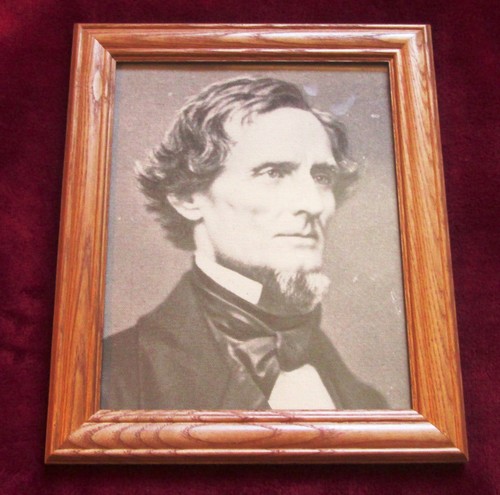 Civil War Art, Portrait of Confederate President Jefferson Davis on ...