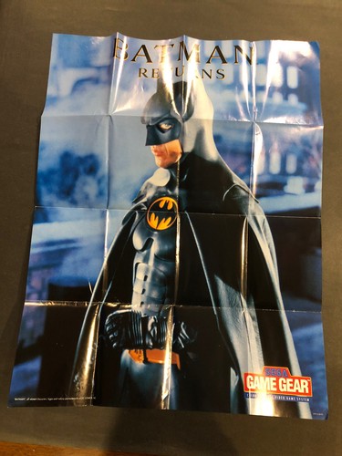 Sega genesis game gear Batman poster insert | eBay