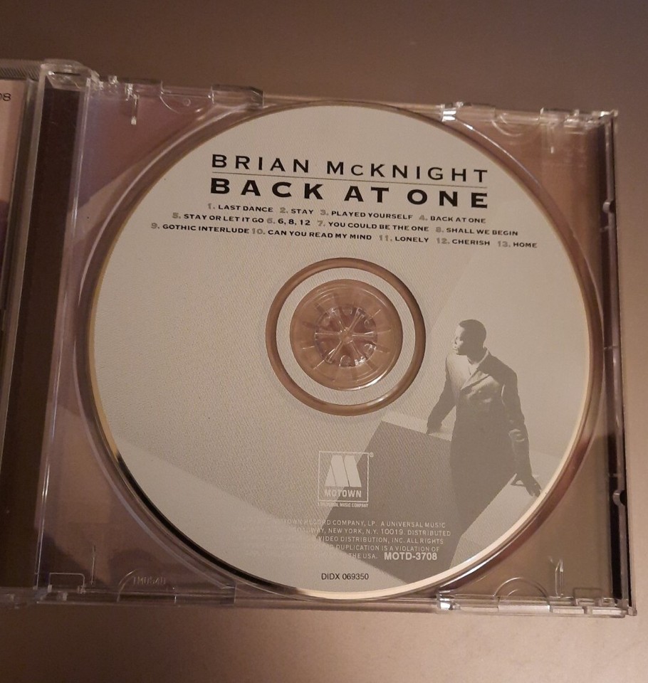 Brian McKnight Back At One CD Motown 1999 Bonus CD Single Superhero | eBay