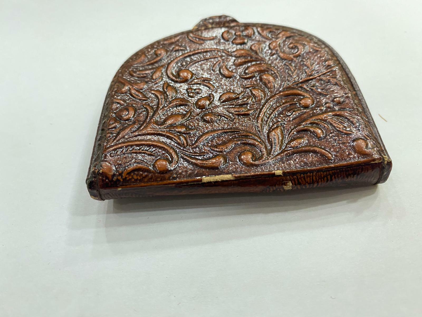 Antique Small wallet Made Genuine Leather Natural Handmade Women 3 ...