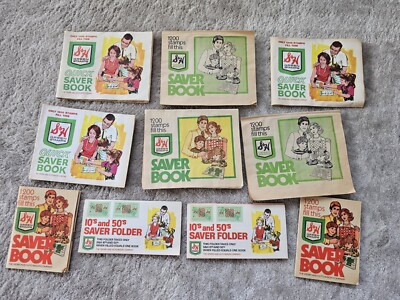 VINTAGE Lot 10 S & H GREEN STAMP SAVER BOOKS booklets 10's 50's Stamps ...