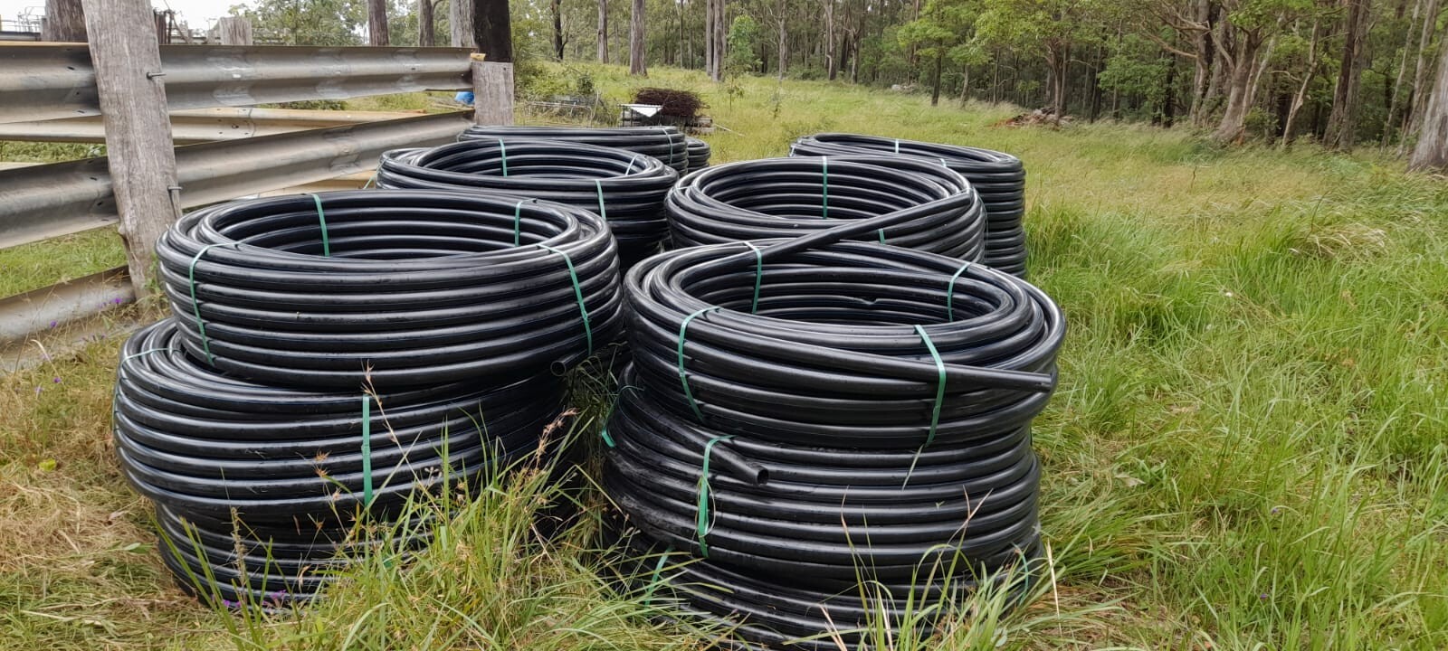 Poly Pipe - HDPE blueline metric 50mm x 100 meter rolls | eBay Australia