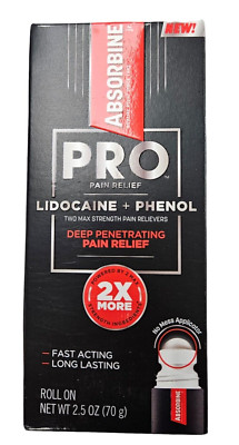 Absorbine PRO Pain Relieving Roll-On 2.5oz __ black | eBay
