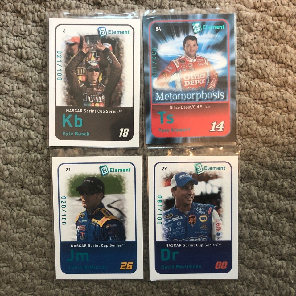 Lot (40) NASCAR Trading Cards, Earnhardt, Stewart Busch, Johnson, Autos ...