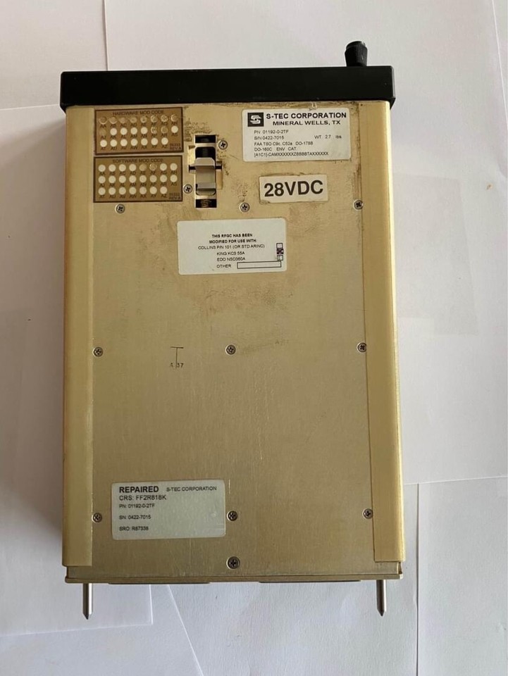 S-TEC 55X AUTOPILOT HEAD 01192-0-2TF S-TEC FIFTY FIVE X | eBay