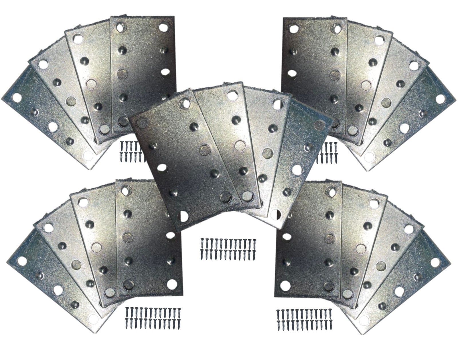 MENDING BRACE ( 20 PACK) 2-1/2" x 1-3/8" Zinc Plated National Hardware ...