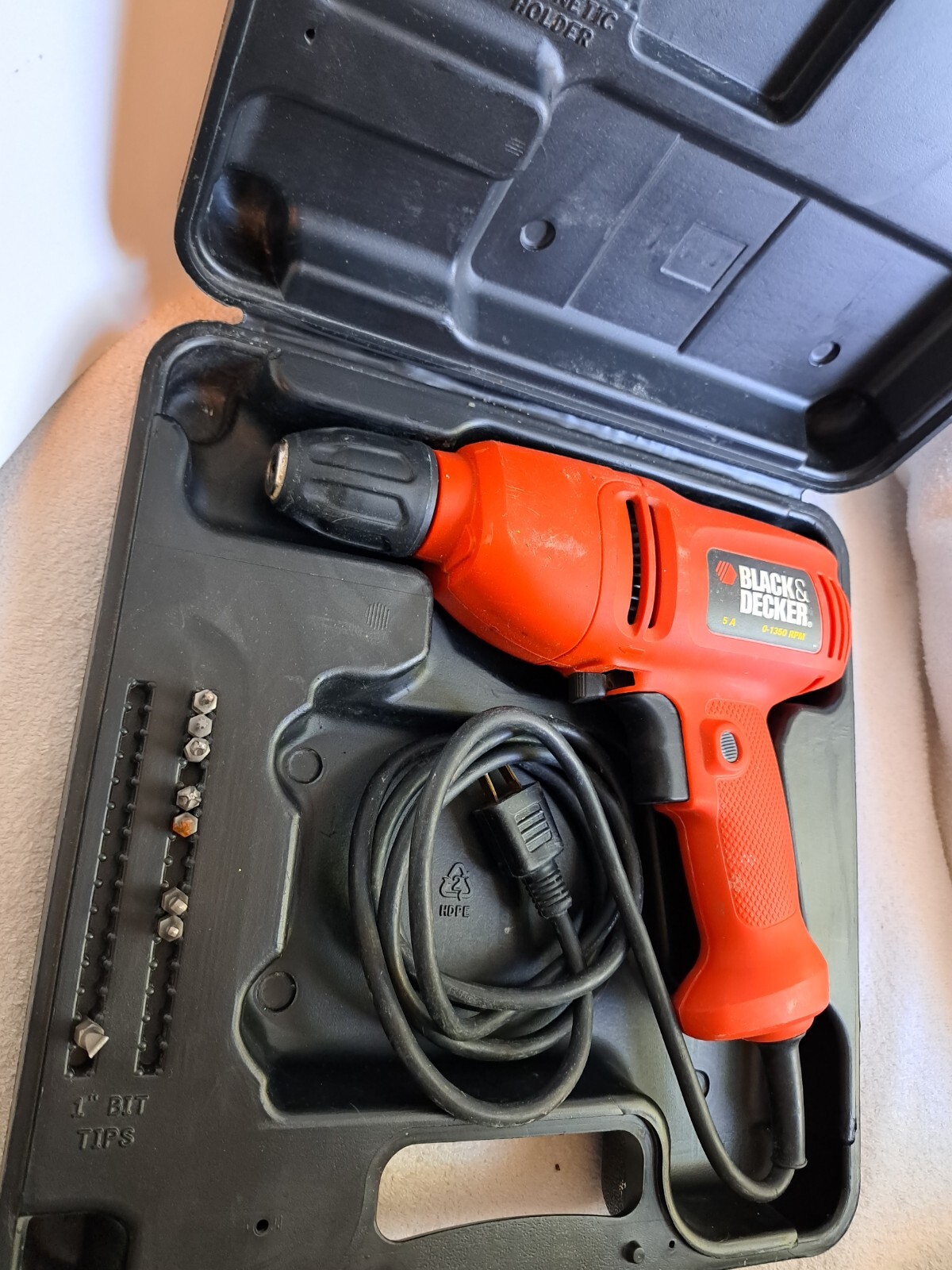 BLACK & DECKER -DR220 CORDED DRILL 3/8" (10mm) 120V 5 AMP. drill with ...