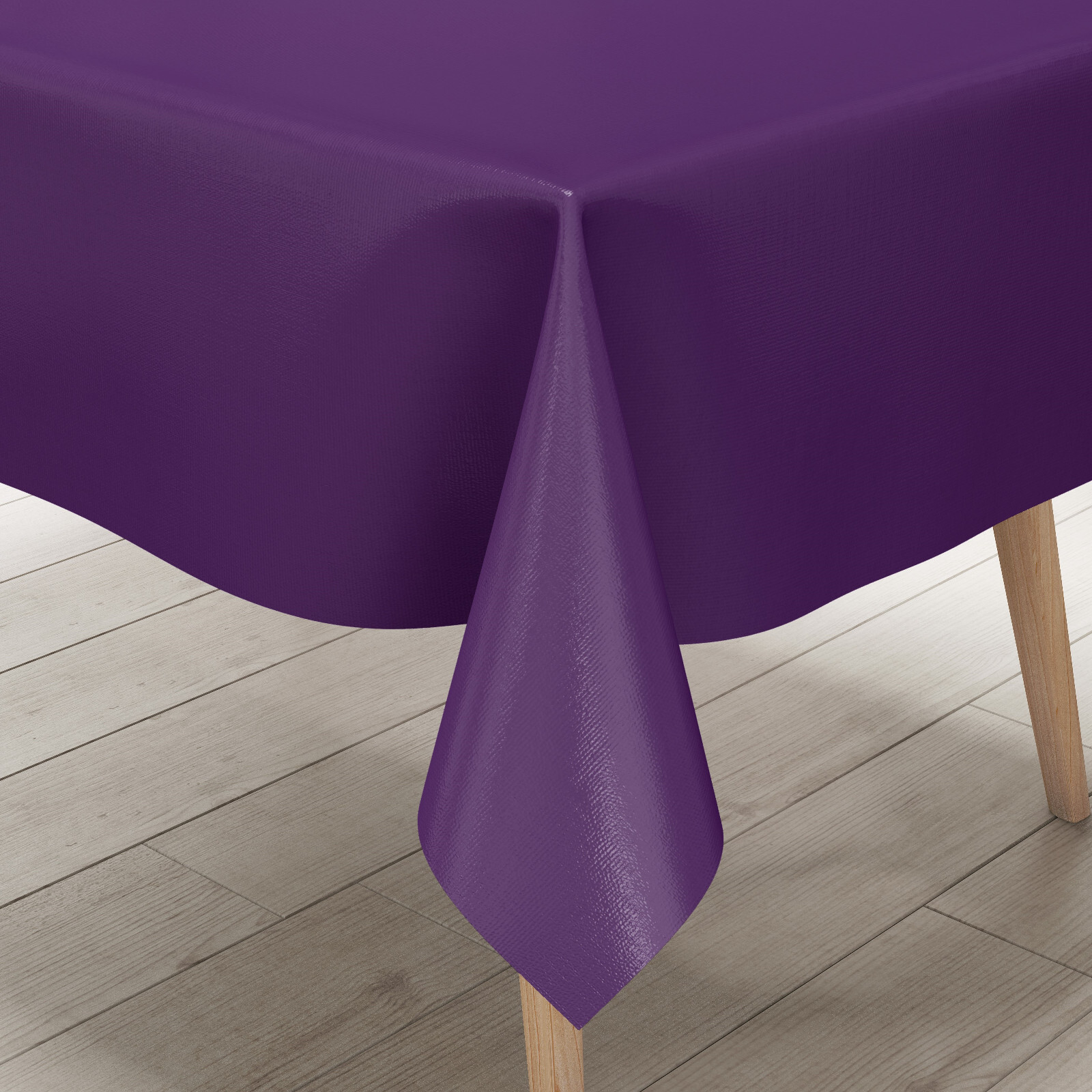 Nappe de Table en Toile Cirée Couleur Unie Mauve uni 17 Carré Rond Oval ...