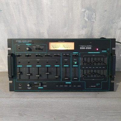 Realistic SSM-2100 Stereo Sound Mixer Desk Echo Equalizer Rack ...