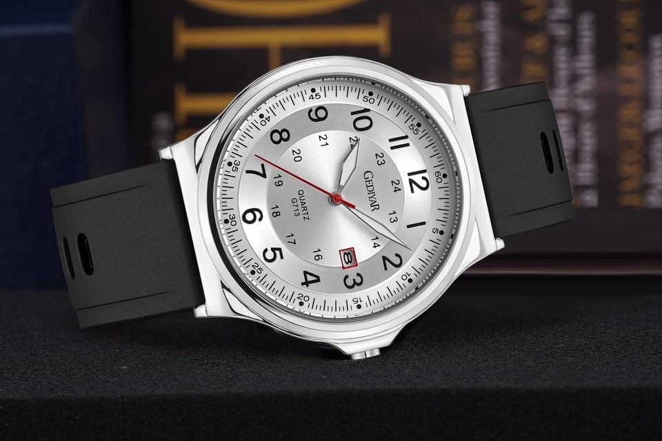 Military Style Analog Sport Watch Waterproof Calendar Casual Wristwatch ...