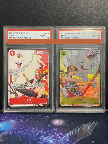 PSA 10 Nami OP01-016 Zeus OP11-106 One Piece Card Japanese Set of 2 | eBay