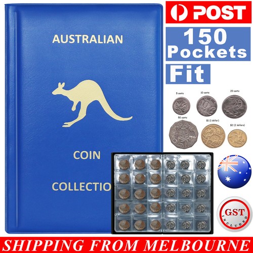 150 Coins Coin Album Holder Australian Coin Collection Folder Book ...