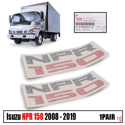 Set Black Red Sticker Decal "Npr 150" For Isuzu Npr150 2008-2019 | eBay ...