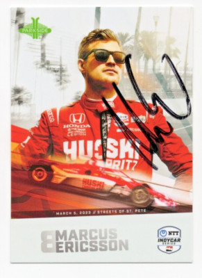 2024 Parkside Premier Marcus Ericsson #75 IndyCar Signed on Card ...