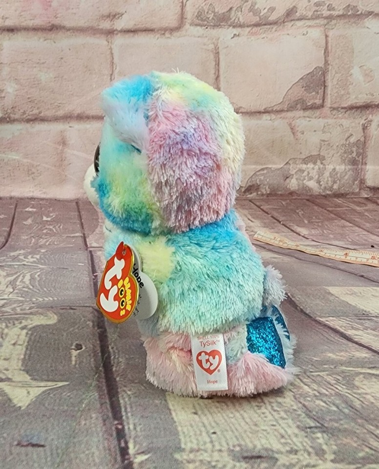 Ty Beanie Boo Hope 7" Praying Teddy Bear Pastel Plush United Way | eBay