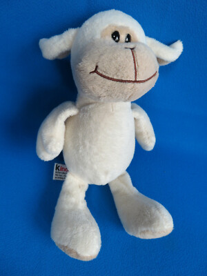 SHEEP cream / white & beige plush LAMB soft toy KINDER EGG CHOCOLATE ...