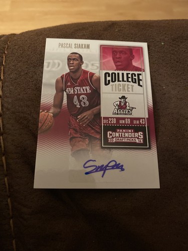 2016-17 Panini Contenders Pascal Siakam Autograph Rookie Siakam Rookie ...